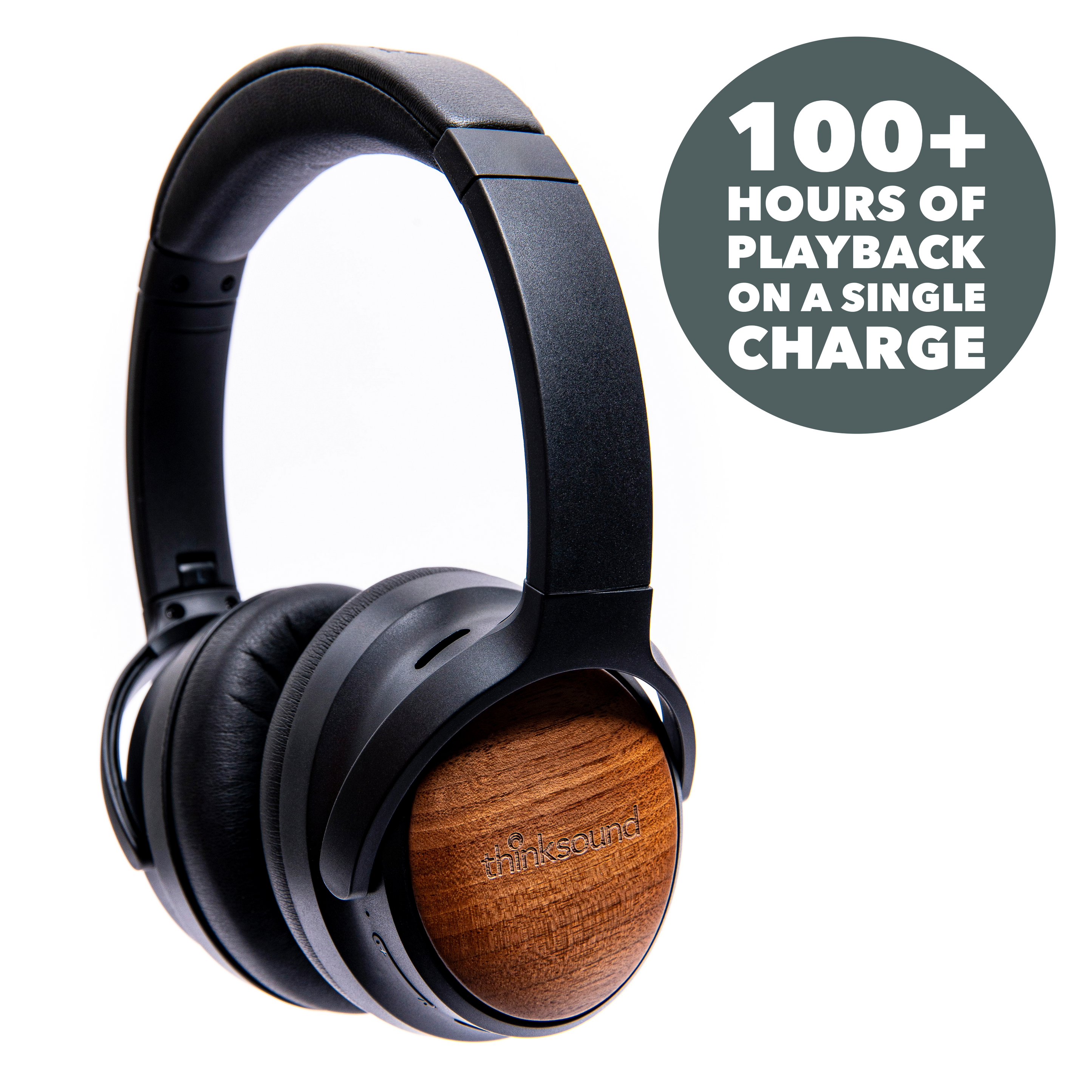 ov202w Wireless Headphones | 100+ Hour Battery, Real Wood Design ...